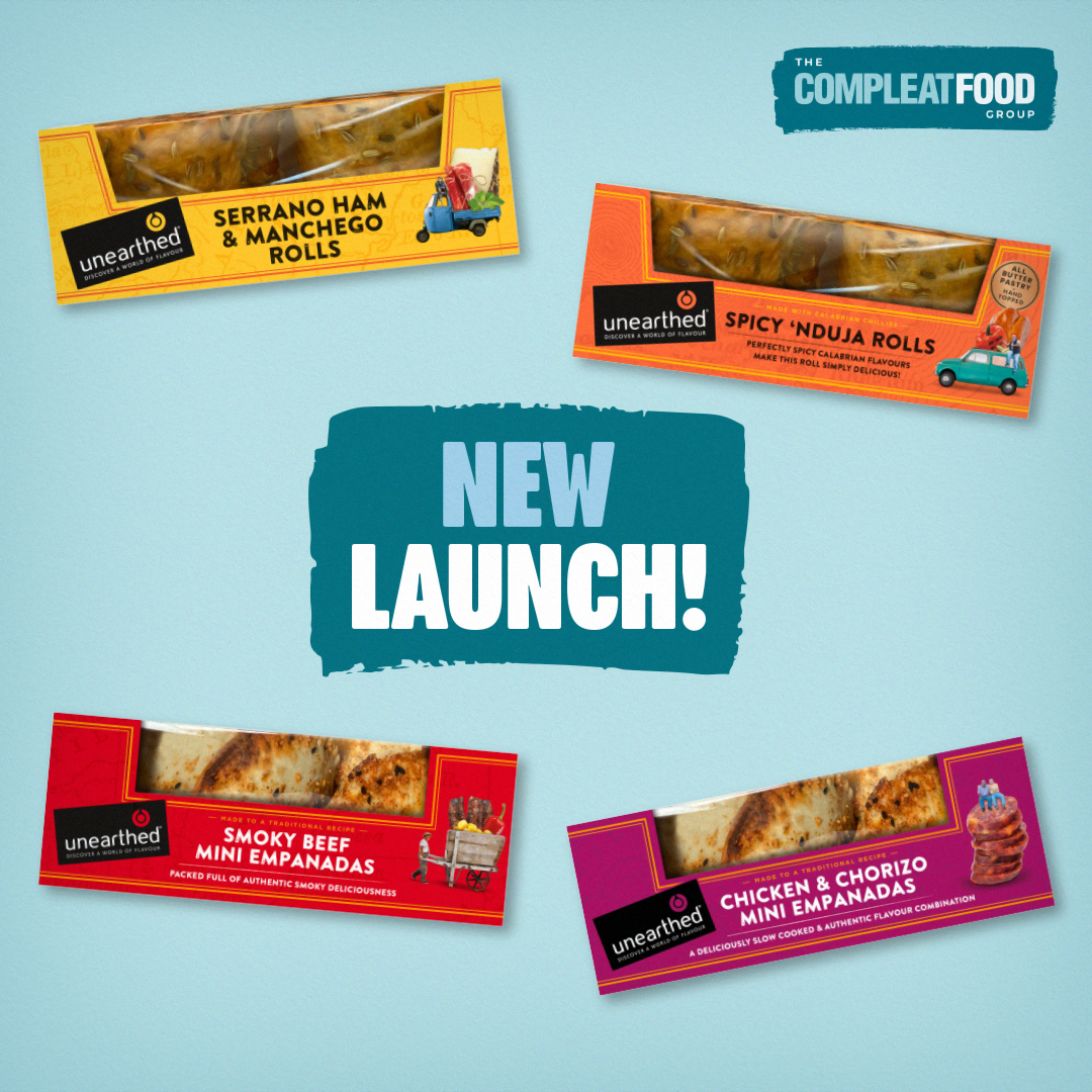 Brand new savoury pastry range for unearthed® · Compleat Food Group