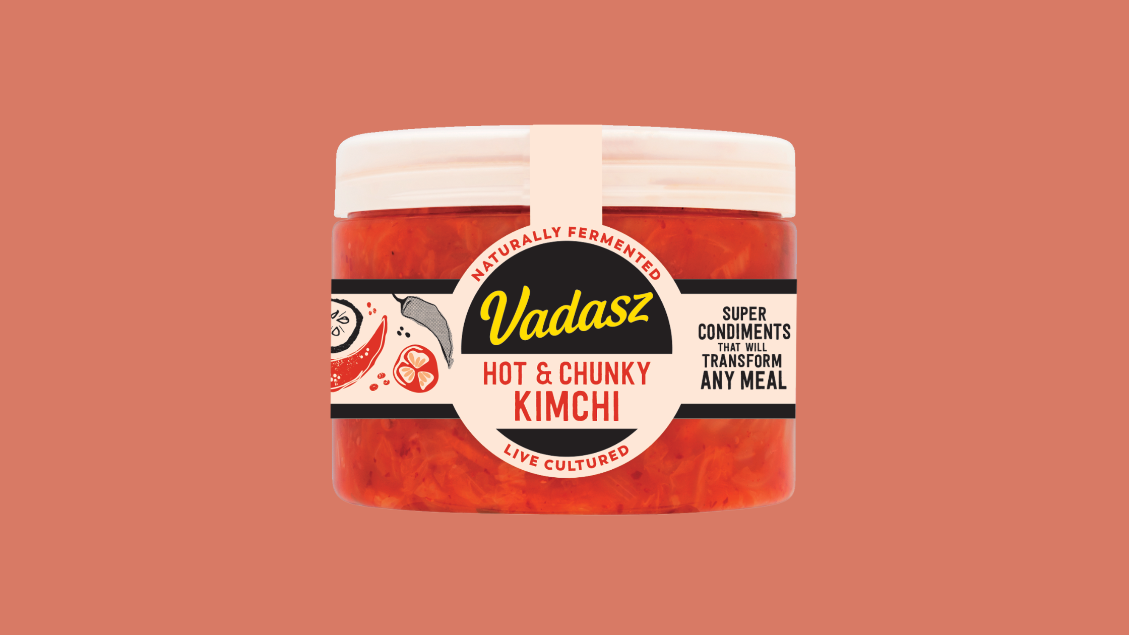 Vadasz turns up the heat with new Hot & Chunky Kimchi · Compleat Food Group